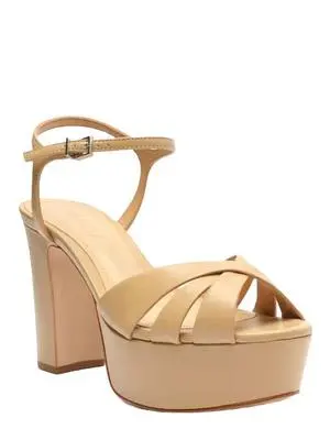 Schutz Keefa Platform Sandal - Light Nude