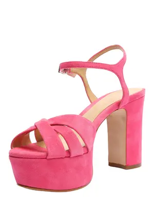Schutz Schutz Keefa Platform Sandal Vibrant Pink/forro