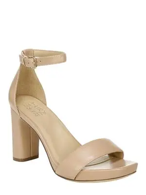 Naturalizer Joy Ankle Strap Sandal - Creme Brulee Leather