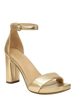 Naturalizer Naturalizer Joy Ankle Strap Sandal Dark Gold