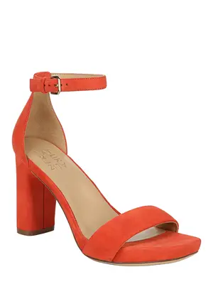 Naturalizer Naturalizer Joy Ankle Strap Sandal Mango Spice Suede