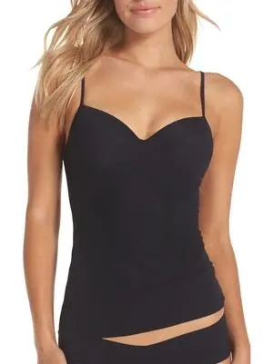 Hanro Allure Built-in Bra Camisole - Black