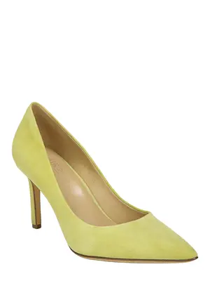 Naturalizer Naturalizer Anna Pointed-Toe Pump Lime Granita Suede