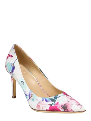 Naturalizer Naturalizer Anna Pointed-Toe Pump Pink Floral Fabric