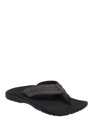 Olukai OluKai Hokua Flip Flop Dark Shadow/ Dark Shadow