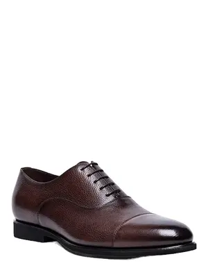 Santoni Santoni Darian Cap Toe Oxford Dark Brown