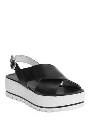 NEROGIARDINI Platform Criss-cross Sandals - Black