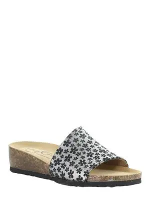 BOS. & CO. Lux Slide Sandal - Graphite/black