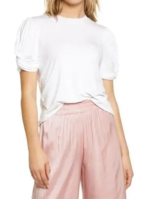 ENGLISH FACTORY English Factory Twisted Sleeve Stretch Knit Top