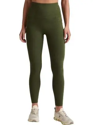 Beyond Yoga Everyday Space Dye High Waist Pocket Leggings - Army Green Heather