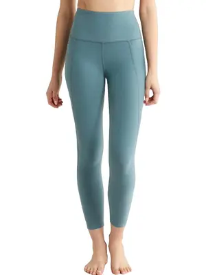Beyond Yoga Everyday Space Dye High Waist Pocket Leggings Storm Heather