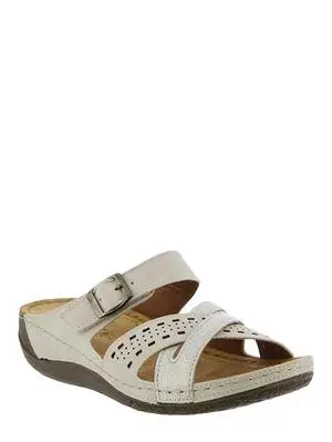 SPRING STEP SHOES Denia Slide Sandal - Sand