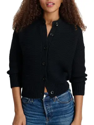 ALEX MILL Alex Mill Chunky Cotton Cardigan Black