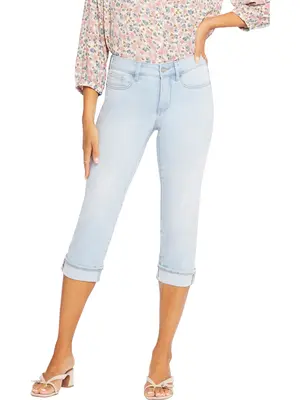 NYDJ NYDJ Marilyn Cool Embrace Straight Crop Jeans Brightside