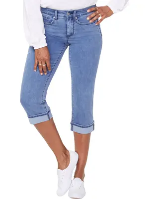 NYDJ NYDJ Marilyn Cool Embrace Straight Crop Jeans Delray