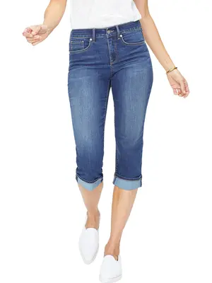 NYDJ NYDJ Marilyn Cool Embrace Straight Crop Jeans Junipero