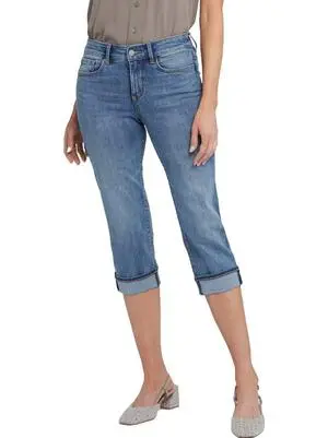NYDJ NYDJ Marilyn Cool Embrace Straight Crop Jeans Majorca Bay