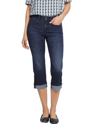 NYDJ NYDJ Marilyn Cool Embrace Straight Crop Jeans Mesquite