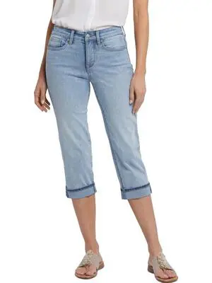 NYDJ Marilyn Cool Embrace Straight Crop Jeans - Santiago Sea