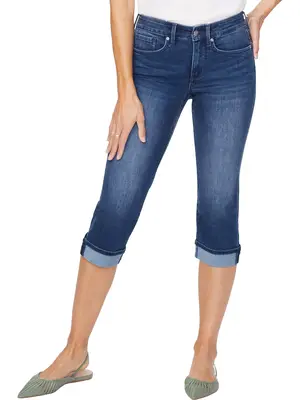 NYDJ NYDJ Marilyn Cool Embrace Straight Crop Jeans Solana