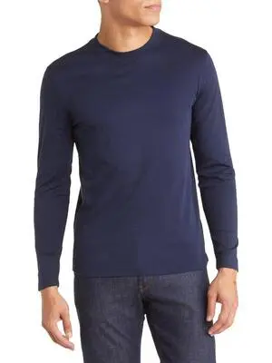 Robert Barakett Georgia Long Sleeve T-shirt - Space Blue