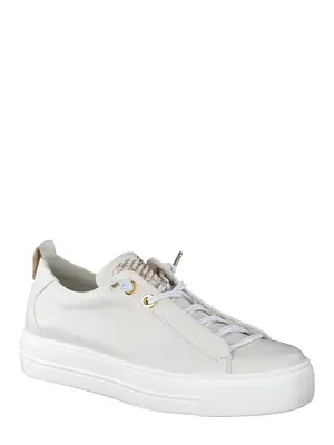 Paul Green Paul Green Faye Leather Sneakers Ivory Leather