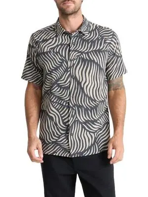 ROARK Bless Up Short Sleeve Button-up Shirt - Grey