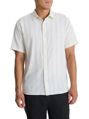 ROARK Bless Up Short Sleeve Button-up Shirt - Unbleached