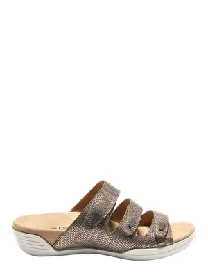 HALSA FOOTWEAR Hälsa Footwear Strappy Slide Sandal Bronze Leather