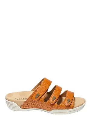 HALSA FOOTWEAR Hälsa Footwear Strappy Slide Sandal Dark Mango