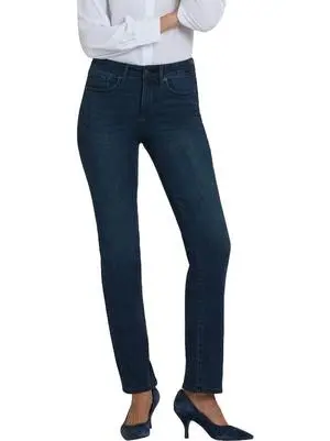 NYDJ Marilyn Straight Leg Jeans - Obsidian Blue
