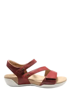 HALSA FOOTWEAR Hälsa Footwear Denia Ankle Strap Sandal Red Leather