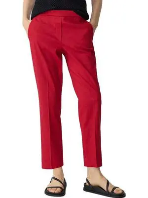 Theory Treeca Pull-On Pants Cherry