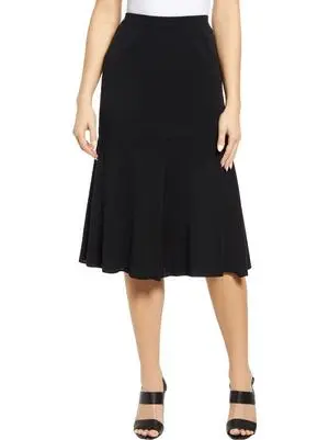 MING WANG Ming Wang Flared Knit Skirt