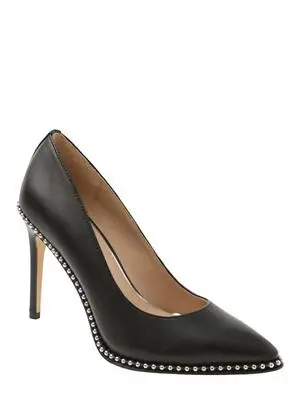 Bcbgmaxazria Holli Pointed-toe Pump - Black Leather