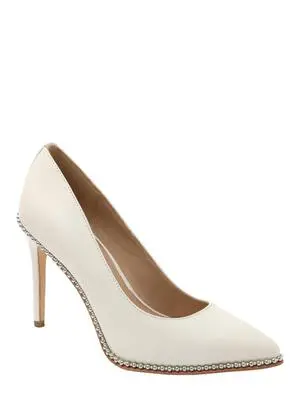 Bcbgmaxazria Holli Pointed-toe Pump - Bright White Leather