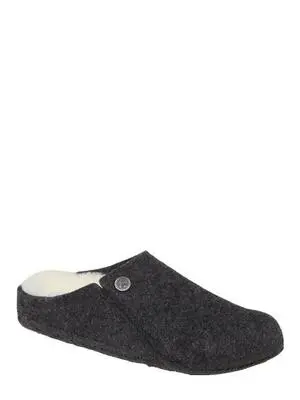 BIRKENSTOCK Zermatt Shearling Lined Slipper - Anthracite Wool