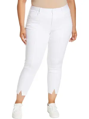 Wit & Wisdom Sophie Ab'solution High Waist Ankle Skinny Jeans Opw-optic White