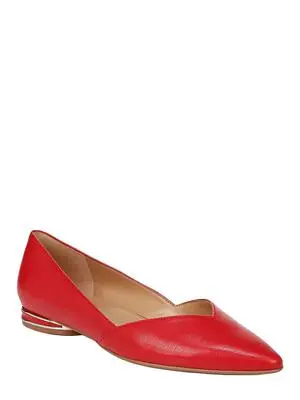 Naturalizer Havana Pointed Toe Flat - Crantini Red Leather