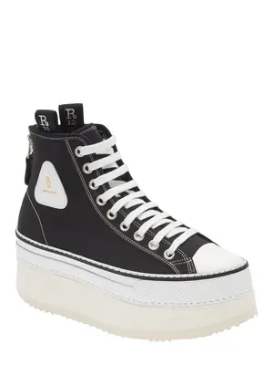 R13 Platform High-top Sneakers - 150 Black