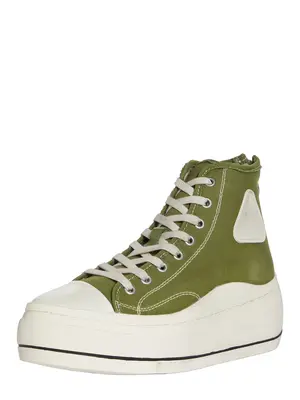 R13 R13 Platform High-Top Sneakers Olive