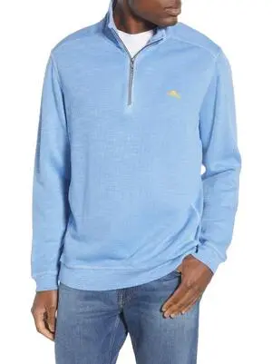 Tommy Bahama Tommy Bahama Tobago Bay Half-Zip Pullover Blue Yonder