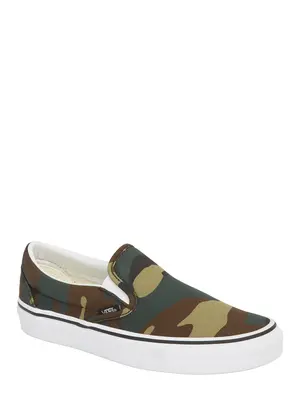 VANS Vans Classic Slip-On Sneakers Black / Woodland