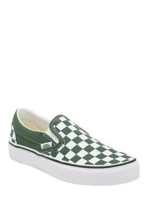 VANS Vans Classic Slip-On Sneakers Checkerboard Emerald
