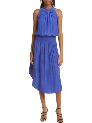 Ramy Brook Ramy Brook Audrey Sleeveless Midi Dress Cabana Blue