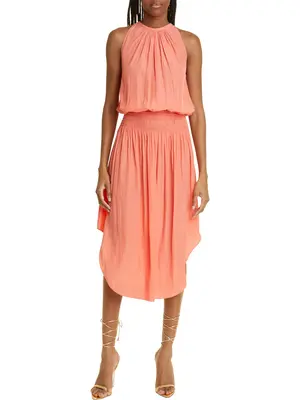 Ramy Brook Ramy Brook Audrey Sleeveless Midi Dress Guava