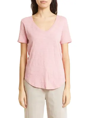 ATM Anthony Thomas Melillo ATM Anthony Thomas Melillo Slub Cotton V-Neck T-Shirt Juneberry
