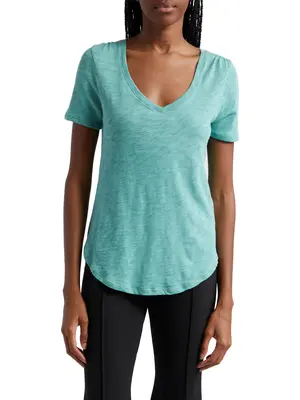 ATM Anthony Thomas Melillo ATM Anthony Thomas Melillo Slub Cotton V-Neck T-Shirt Tidewater