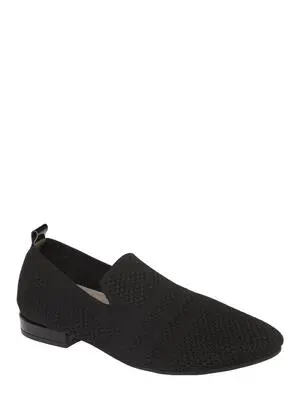 DAVID TATE Ultimate Flat Loafer - Black Stretch Fabric