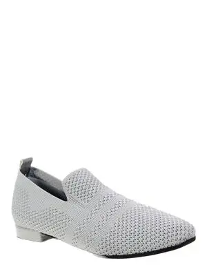 DAVID TATE Ultimate Flat Loafer - Gray Fabric